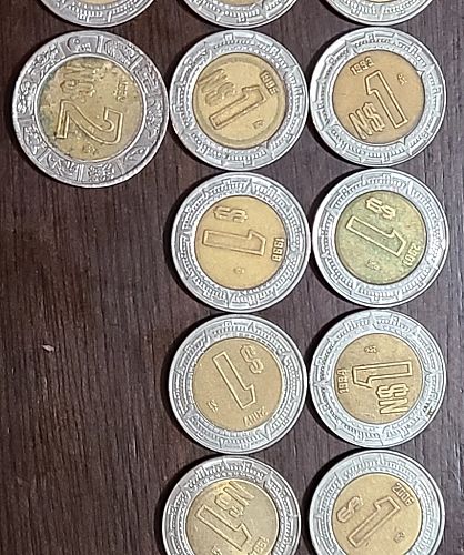 ***TWELVE NUEVO PESO*** Coins! 13 Pesos in all & in GREAT CONDITION ...