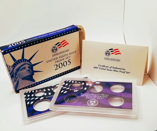 2005 Proof Set Box + COA + Case/Lens - No Coins - For Sale, Buy Now ...