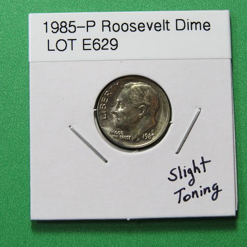 1985-P ROOSEVELT DIME - Silght toning ~ (ALWAYS COMBINED SHIPPING ...