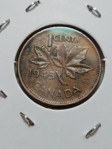 1945 Canada King George 1 Cent Penny - For Sale, Buy Now Online - Item ...