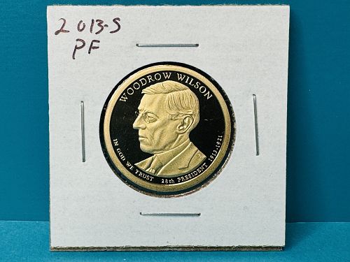 2013-S Proof Woodrow Wilson Presidential Dollar - For Sale, Buy Now ...