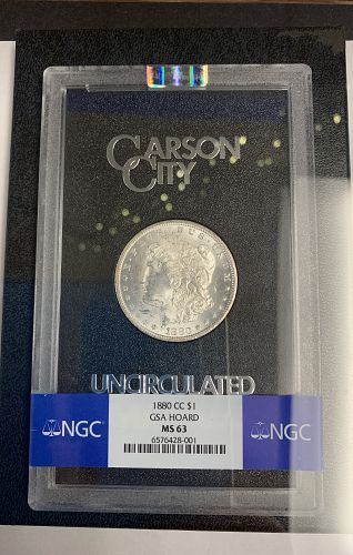 1880-CC GSA Morgan Silver Dollar, MS63 NGC (6879) - For Sale, Buy Now ...