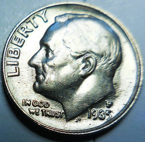 1985-P Roosevelt Dime Error Coin - For Sale, Buy Now Online - Item #819093
