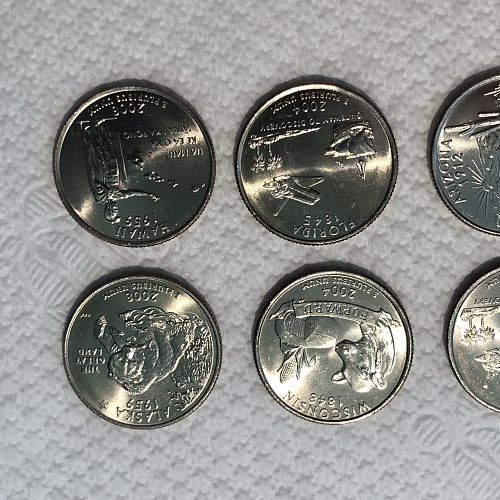 Set of 8 uncirculated state quarters - For Sale, Buy Now Online - Item ...