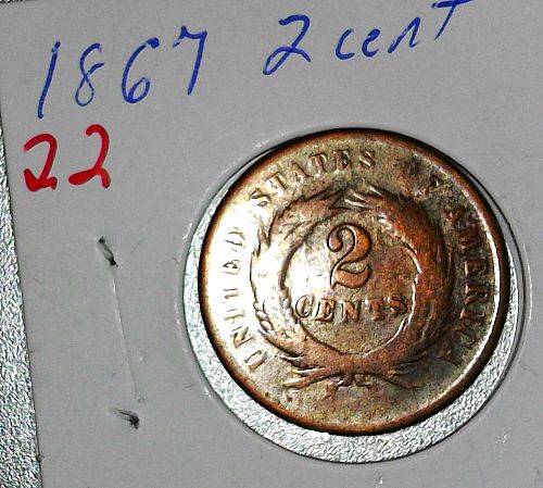 1867 2 Cent - For Sale, Buy Now Online - Item #822519