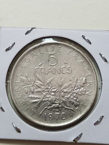 1970 France 5 Francs signature "O. Roty" French - For Sale, Buy Now ...