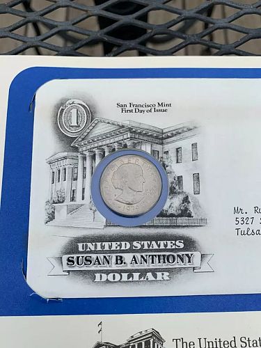 Lot of dollar Susan B. Anthony first day coin "covers", 1979, Frank ...