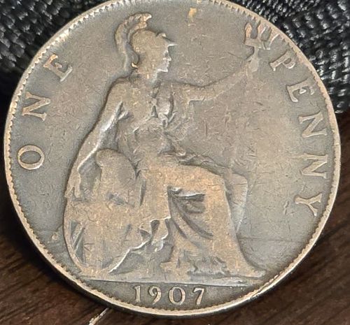 1907 GREAT BRITAIN PENNY - Excellent Coin! - For Sale, Buy Now Online ...