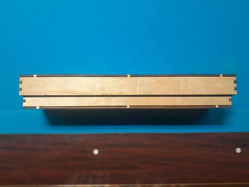 Coin Flip Storage Box KIT (~3/16 inch wall thickness) Wooden Double Row ...