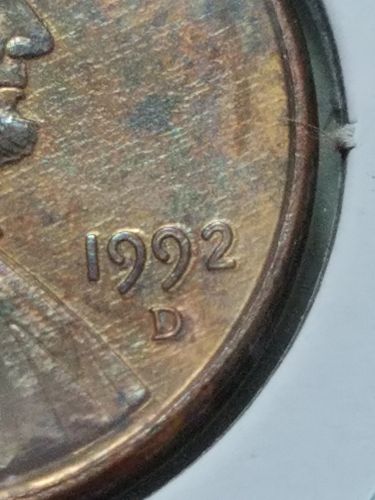 1992 D Lincoln Memorial Cent Penny Toned and DDO Double Die Obverse ...