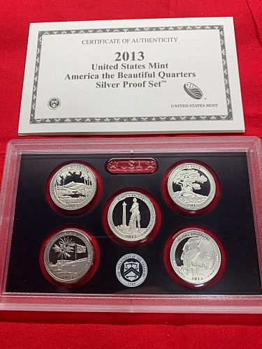 2013 US MINT AMERICA THE BEAUTIFUL QUARTERS SILVER PROOF SET - For Sale ...