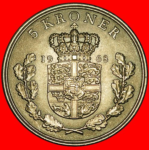 GREENLAND and FAROE ISLANDS (1960-1972): DENMARK★5 CROWNS 1968 ...