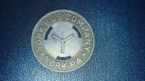 Vintage York Bus Company Token - York, PA - For Sale, Buy Now Online ...