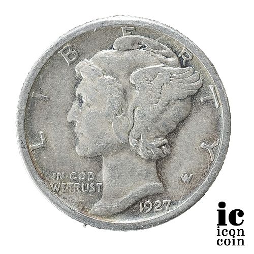 1927 Mercury Dime - beautiful silver coin - For Sale, Buy Now Online ...