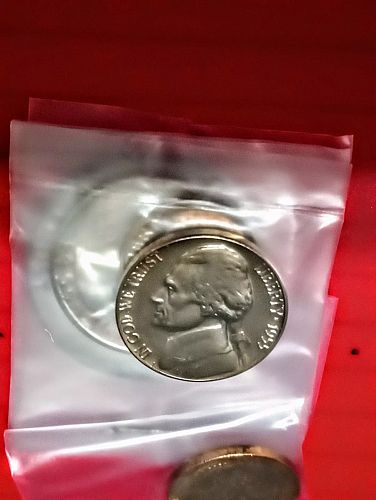 1955 Proof Set RARE Original Govt Issue BOX packaging cellophane ...