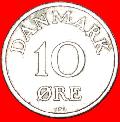 MONOGRAM FREDERIK IX (1899-1972): DENMARK ★ 10 ORE 1957! - For Sale ...