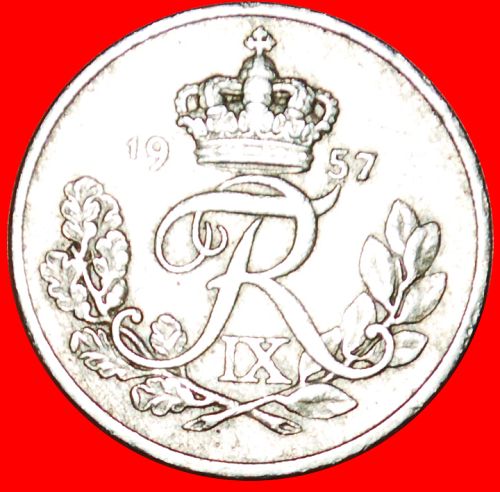 MONOGRAM FREDERIK IX (1899-1972): DENMARK ★ 10 ORE 1957! - For Sale ...