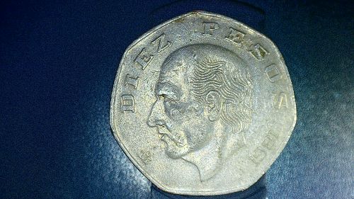1981, Diez Pesos, 7 Sided, Copper Coin - For Sale, Buy Now Online ...