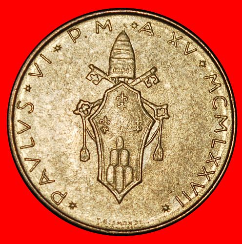 STAG ~ CULT OF SOLAR ECLIPSE (1970-1977): VATICAN★20 LIRAS 1977 PAUL IV ...