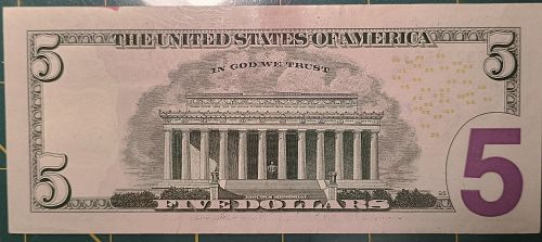 Series 2017A FIVE DOLLARS Federal Reserve Note STAR NOTE - For Sale ...