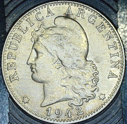Argentina 20 centavos, 1942 AU/BU - For Sale, Buy Now Online - Item #918998