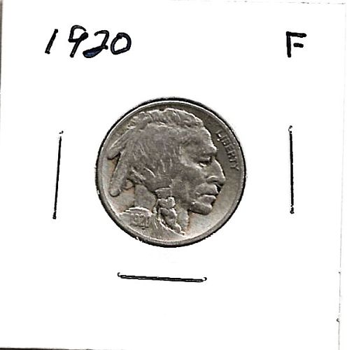1920 Buffalo Nickel ***F*** - For Sale, Buy Now Online - Item #921828