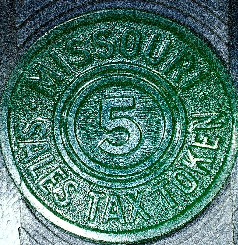 Missouri Sales Tax Token 5 Mills Green Plastic - For Sale, Buy Now ...