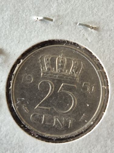 1951 Netherlands 25 Cents - For Sale, Buy Now Online - Item #927063