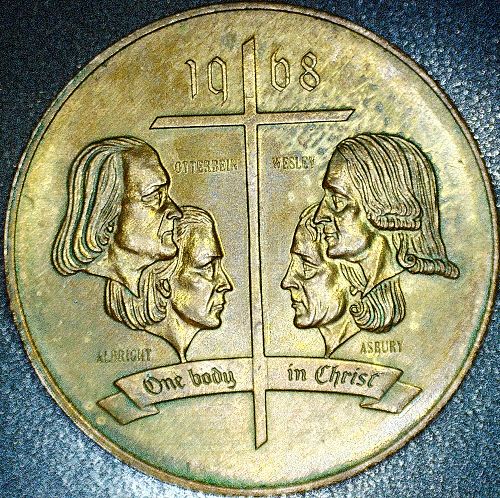 1968 Franklin Mint Communion Token - United Methodist 5,001 Minted ...