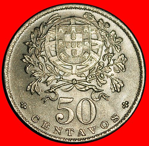 LIBERTY (1927-1968): PORTUGAL ★ 50 CENTAVOS 1968! UNC MINT LUSTRE ...