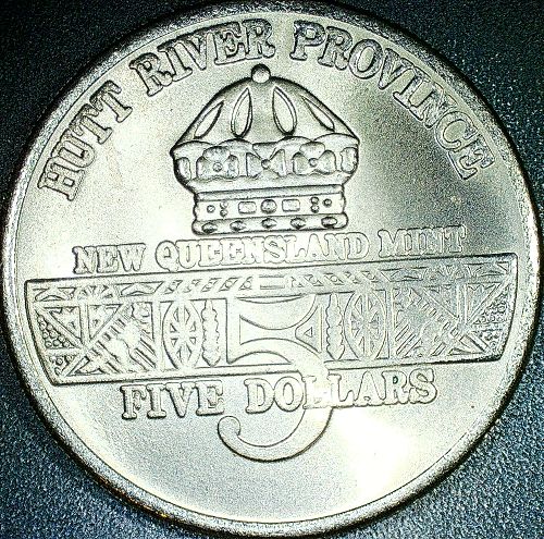 1991 HUTT RIVER Princip AUSTRALIA AH64 Apache Helicopter 5 Dollars Coin ...