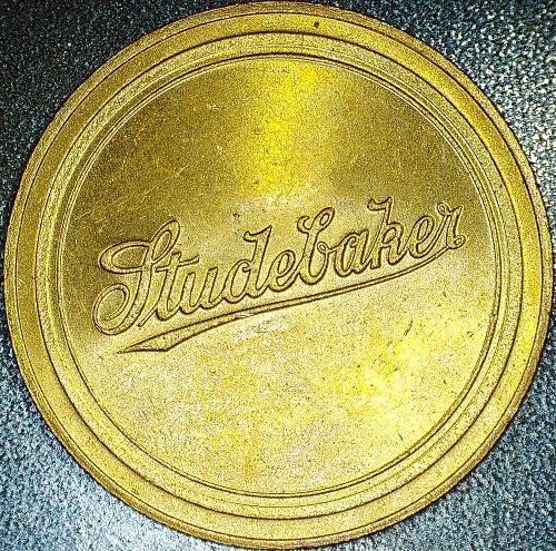 VINTAGE 1968 FRANKLIN MINT ANTIQUE CAR BRONZE COIN 1902 Studebaker ...