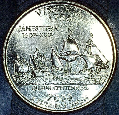 2000 P Virginia 50 States and Territories Quarter BU or Better - For ...