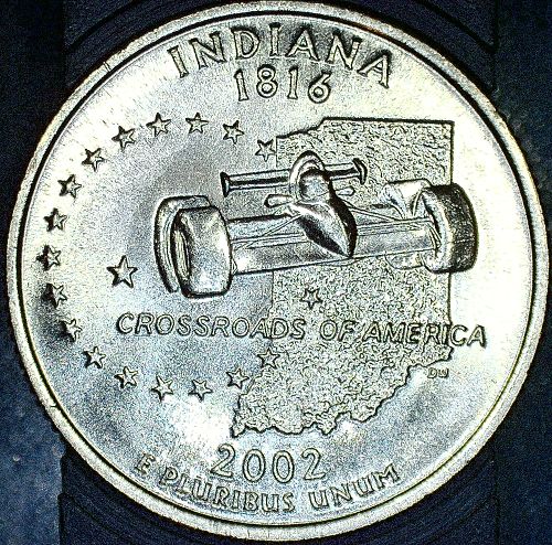 2002 D Indiana 50 States and Territories Quarter BU or Better - For ...