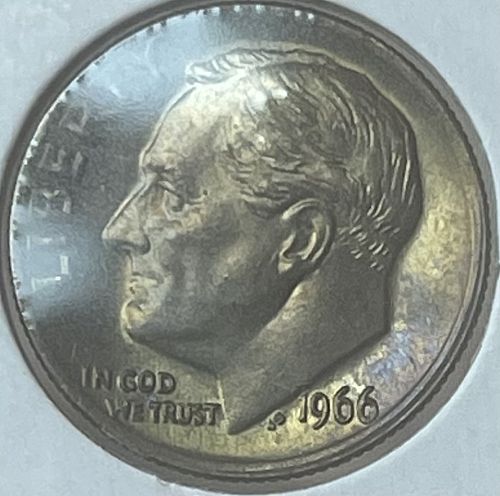 1966-P Roosevelt Clad Dime • Choice/Gem Brilliant Uncirculated ...