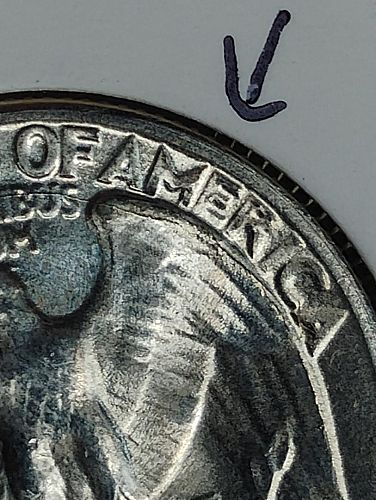 1946-D D/D RPM WASHINGTON QUARTER WITH 7 DIE CRACKS & DIE CHIP MS-63 ...