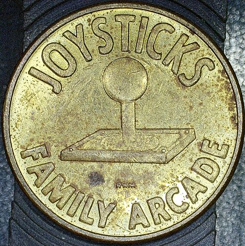Vintage JOYSTICKS FAMILY ARCADE Token - For Sale, Buy Now Online - Item ...