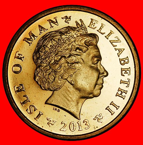 GREAT BRITAIN (2004-2016): ISLE OF MAN★2 PENCE 2013AA SHIP ELIZABETH II ...