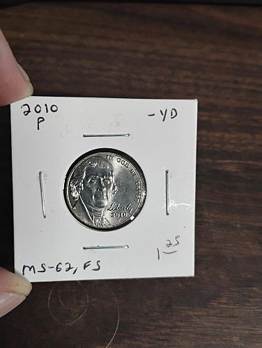 2010-P JEFFERSON NICKEL MS-62 , FULL STEPS - For Sale, Buy Now Online ...