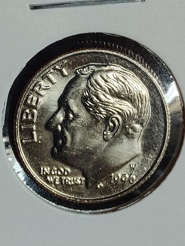 1996-W ROOSEVELT DIME MS-66 , FULL TORCH ONE OF A KIND FROM WEST POINT ...