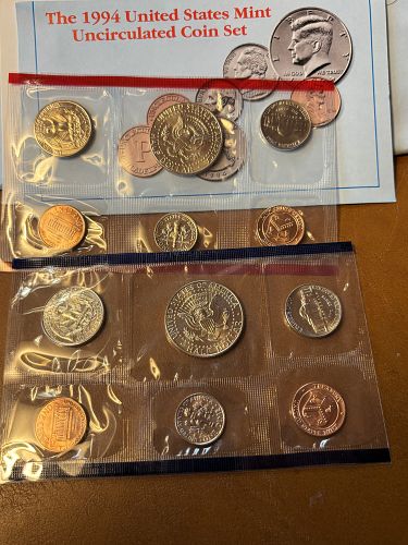 1994 US Mint Uncirculated Coin Set P & D 10-Coin Set - For Sale, Buy ...
