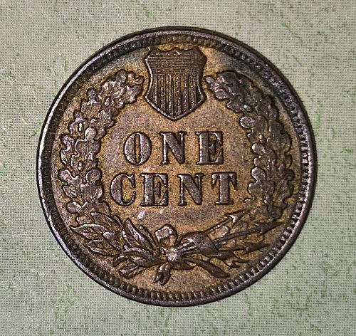 1902 Indian Cent Almost Uncirculated-53 Three & One Half Diamonds - For ...