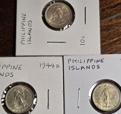 *TWELVE* 1909 - 1944 Philippines Coins - Most High-Grade SILVER! See ...
