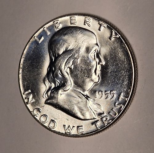1955 Franklin Half Dollar MS-63 (Choice BU) - For Sale, Buy Now Online ...