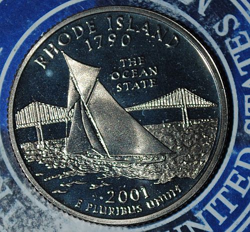 2001 S Rhode Island 50 States and Territories Quarter B249 - For Sale ...