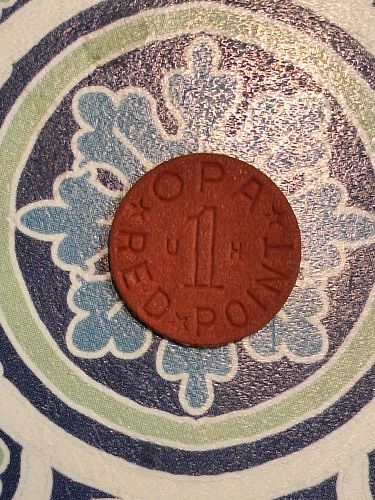 WORLD WAR II RED OPA TOKEN UH ck15 - For Sale, Buy Now Online - Item ...