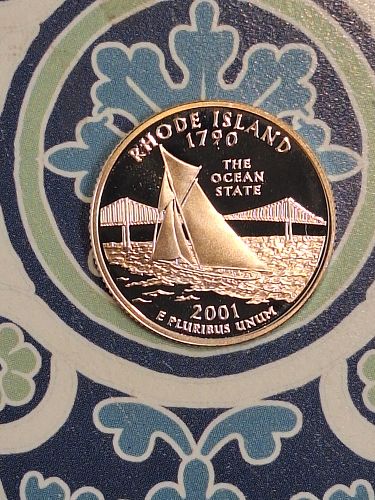 2001 S RHODE ISLAND STATE QUARTER ck55 - For Sale, Buy Now Online ...