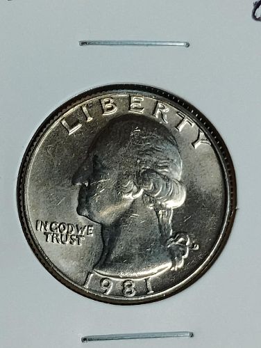 1981-D WASHINGTON QUARTER MS-63 - For Sale, Buy Now Online - Item #975457