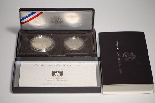 1989 Congressional 2 Coin Proof Set - For Sale, Buy Now Online - Item ...