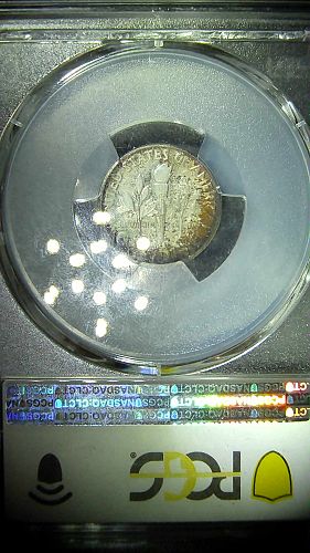 1957-D Roosevelt Silver Dime PCGS MS66 Toned 10c Mint State Cracked ...